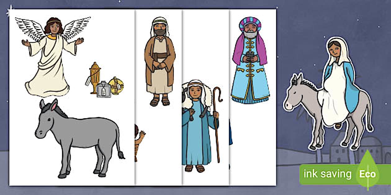 Cut Out Christmas Nativity Scene | Downloadable Resource