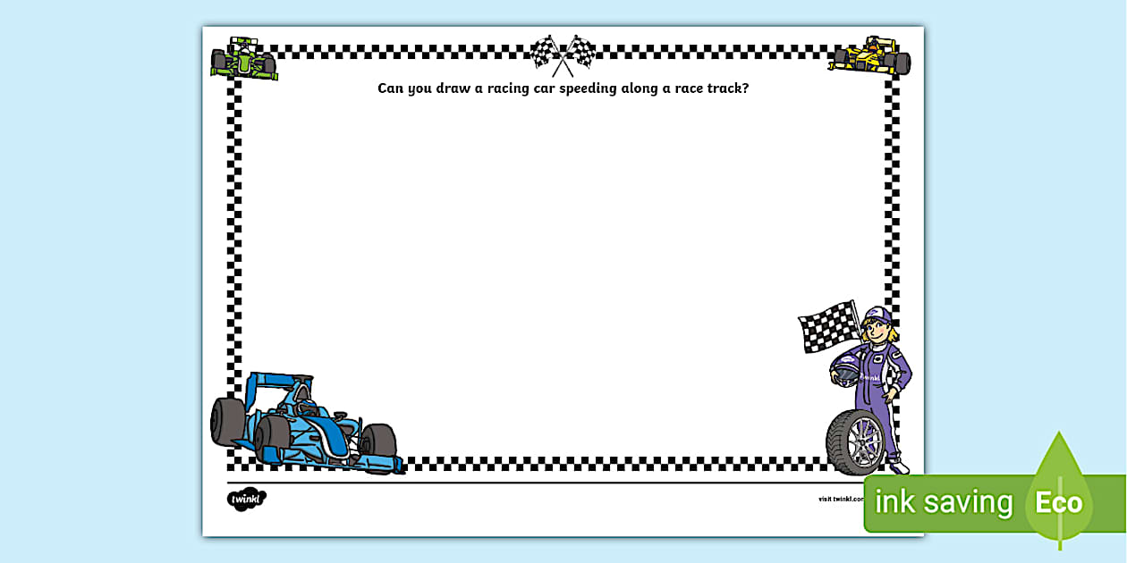 Race Car Drawing Prompt | Twinkl Drawing Prompt | Prompts