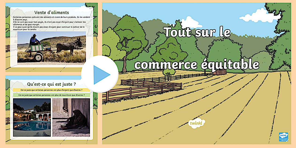 Powerpoint : Le commerce équitable - Twinkl