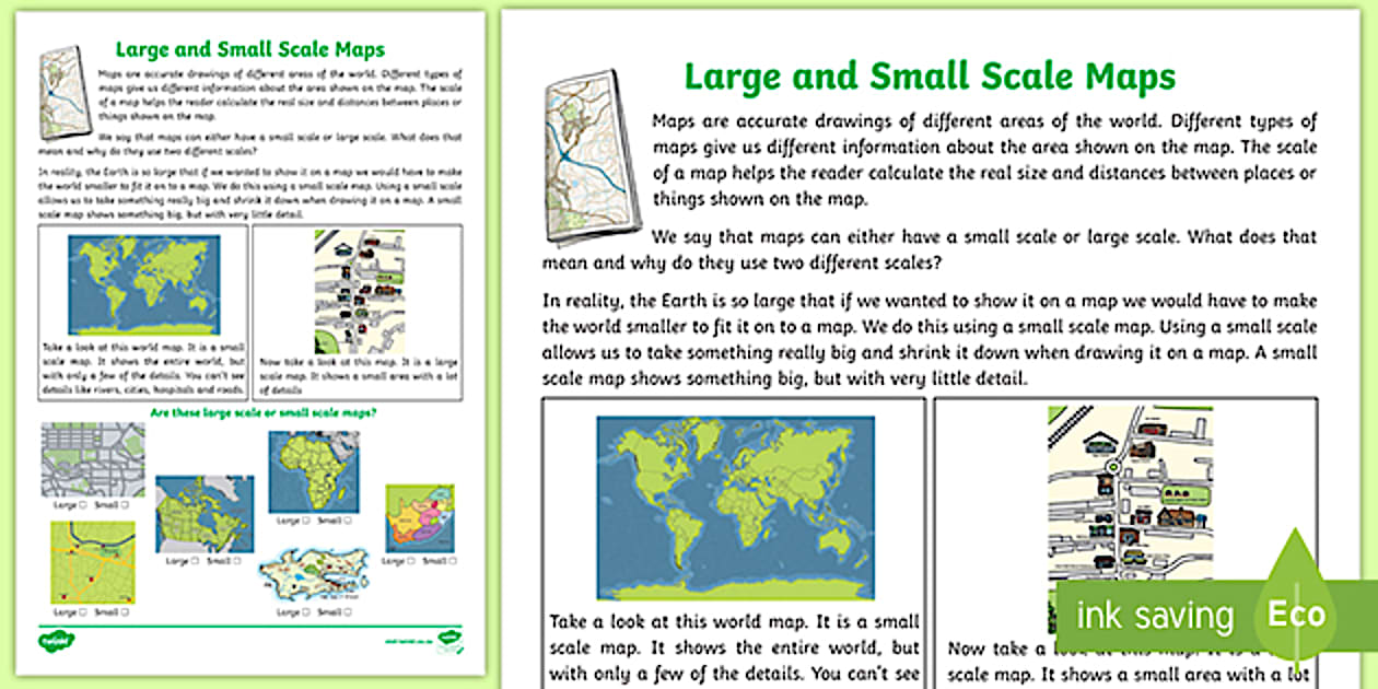 Editable Large and Small Scale Maps (teacher made) - Twinkl