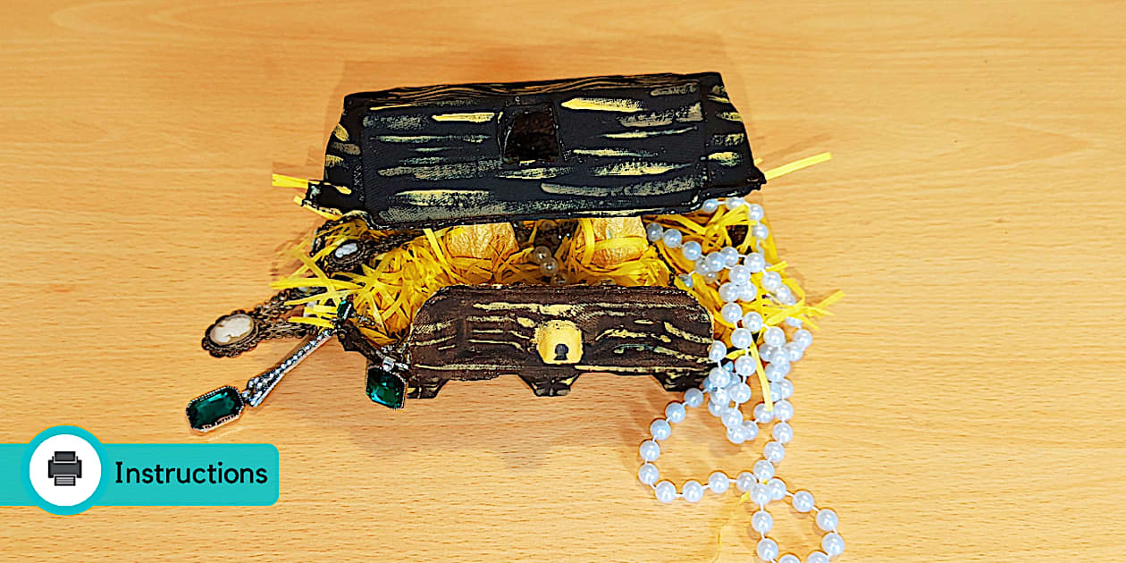 Treasure Chest Gift Basket | Pirate Crafts (teacher made)