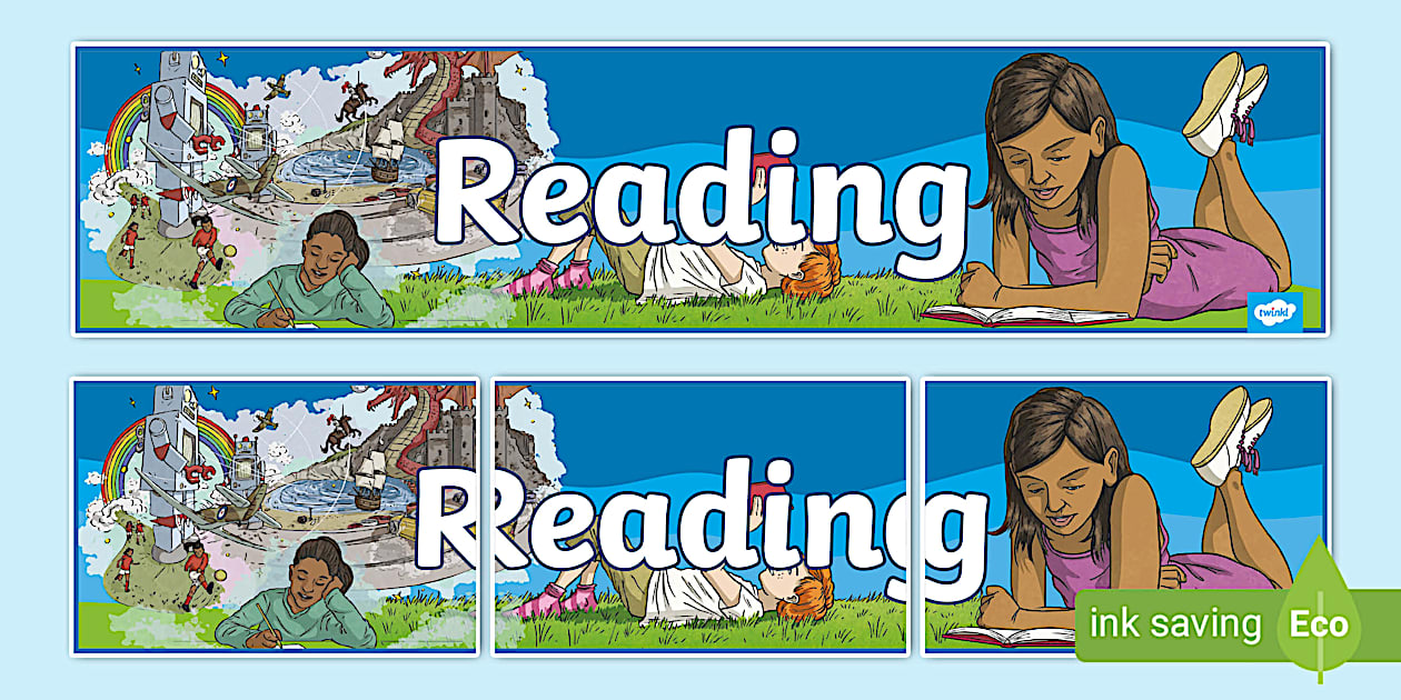 Reading Display Banner (teacher made) - Twinkl