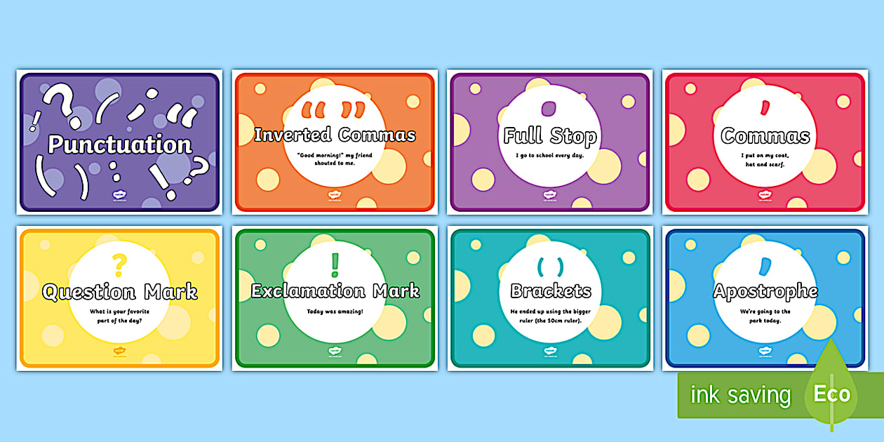 Punctuation Marks KS1 Poster - Primary Resources - Twinkl