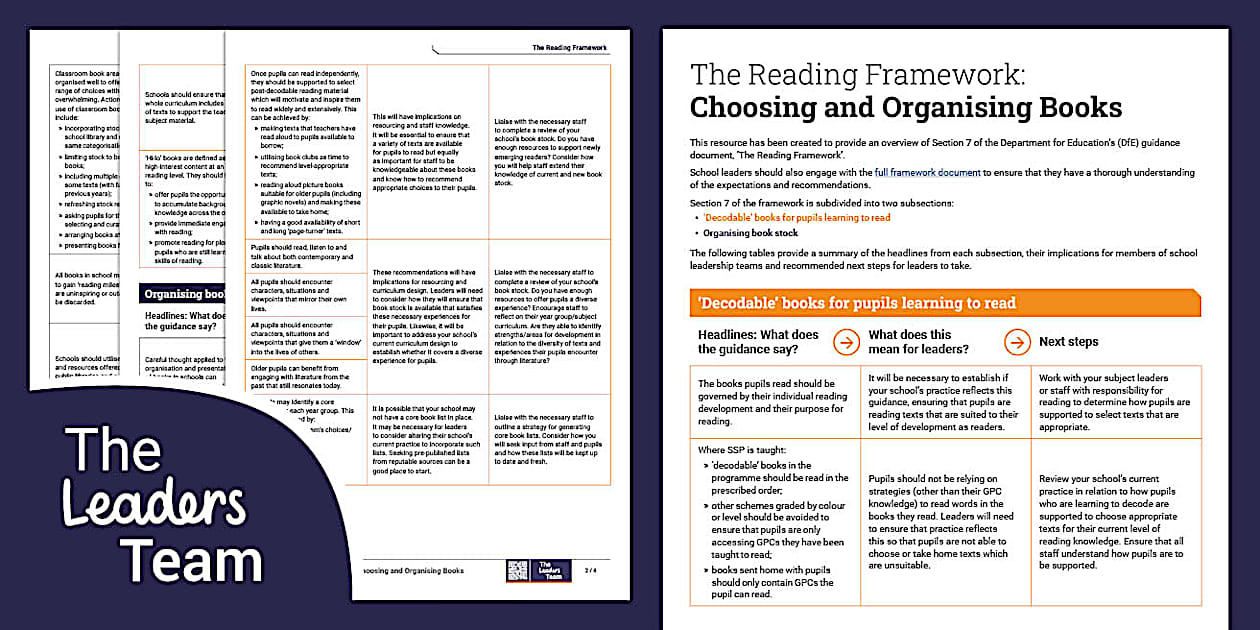 The Reading Framework: Choosing and Organising Books