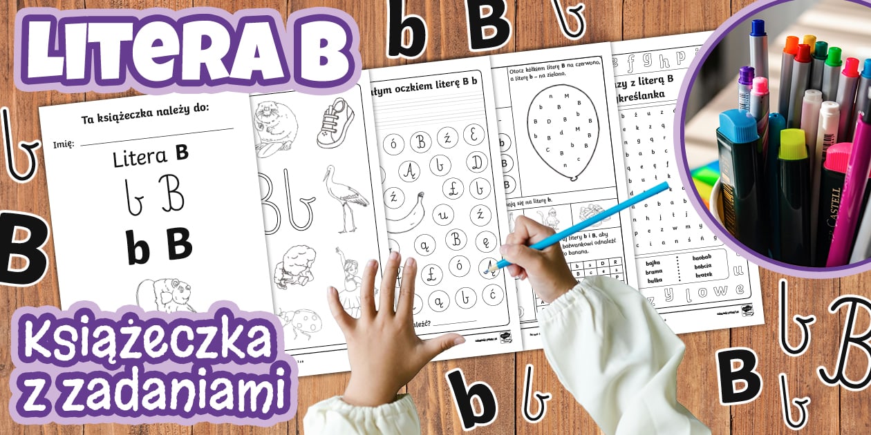 Litera B | Litera | Książeczka z zadaniami