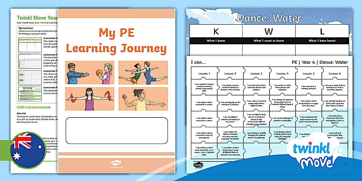 Move PE Year 4 Dance: Water Assessment Pack (teacher made)