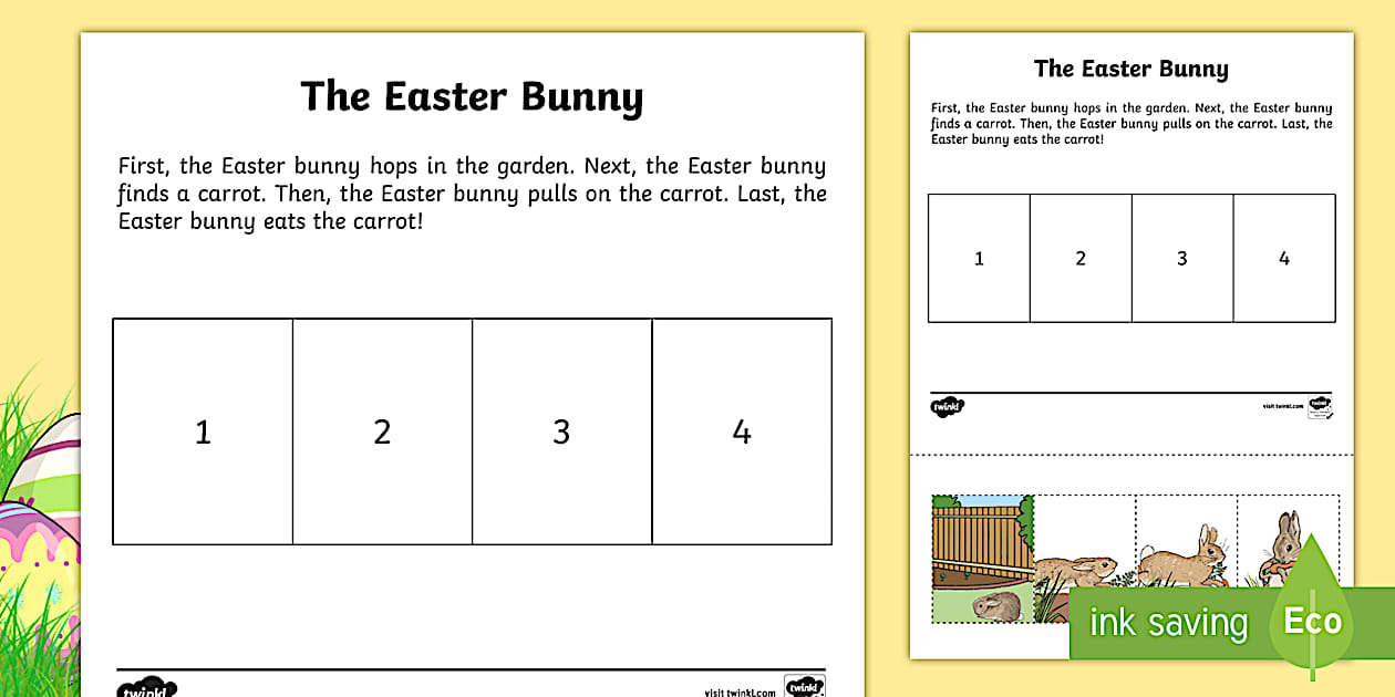 The Easter Bunny Story Sequencing Worksheet / Worksheet