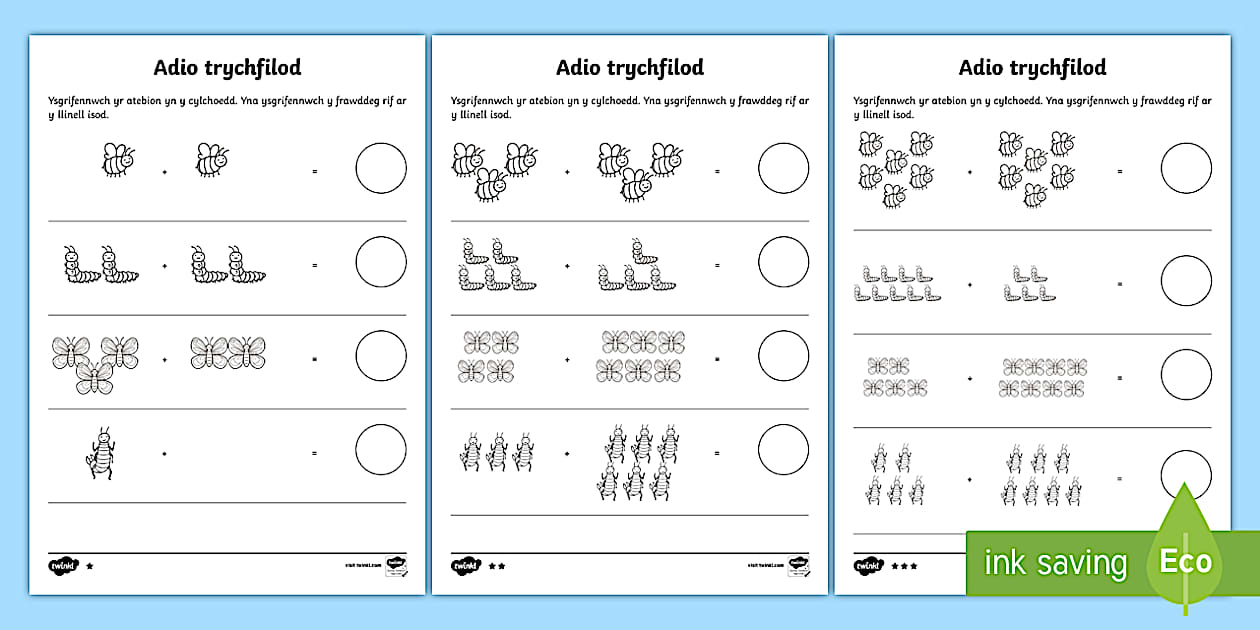 Trychfilod Taflen Adio at 10 (teacher made) - Twinkl