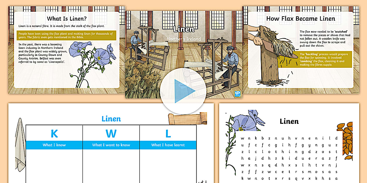 Linen and Northern Ireland Resource Pack (teacher made)