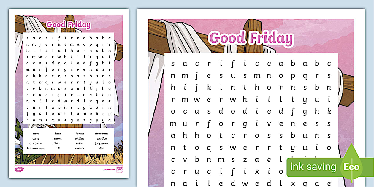 Good Friday Word Search (teacher made) - Twinkl