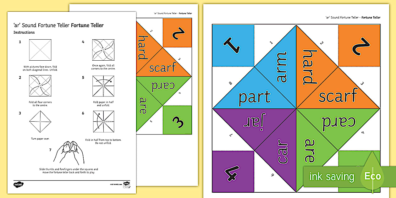 Editable AR Sound Fortune Teller Activity (Teacher-Made)