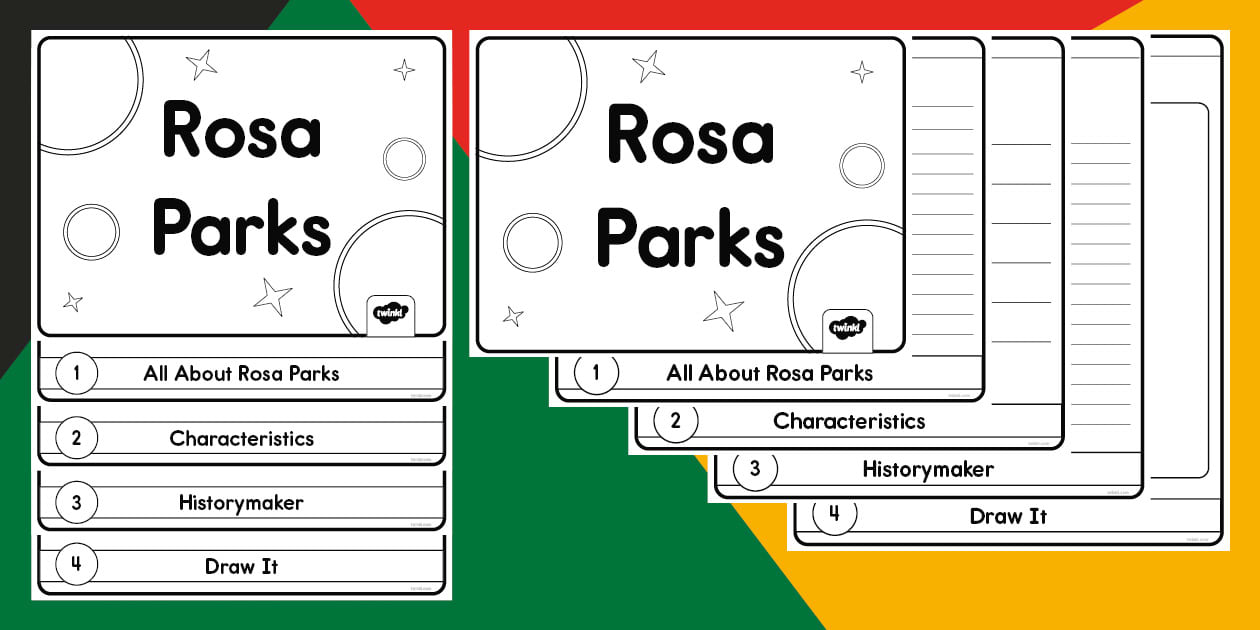 Rosa Parks Worksheets | Resource | Twinkl USA (teacher made)