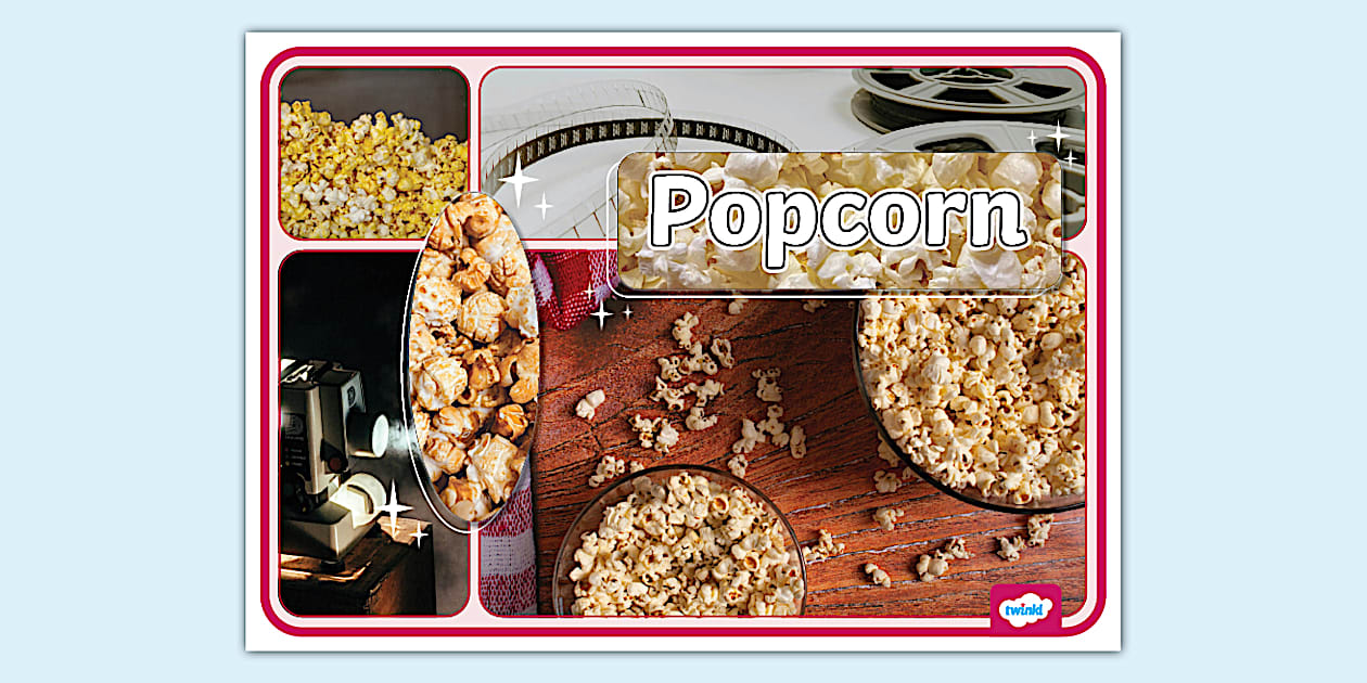 Popcorn Photo Display Poster (teacher made) - Twinkl