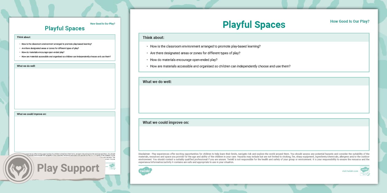 How Good Is Our Play? Playful Spaces Evaluation Template