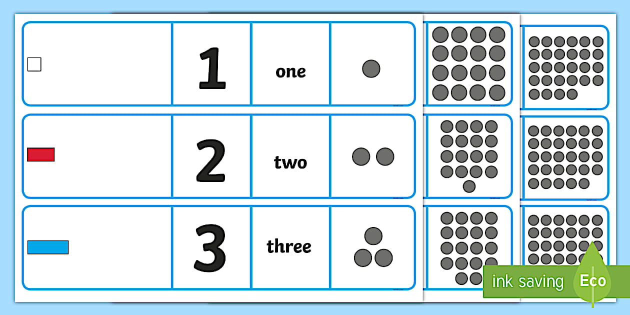 Number Rods Matching Card Game - Twinkl