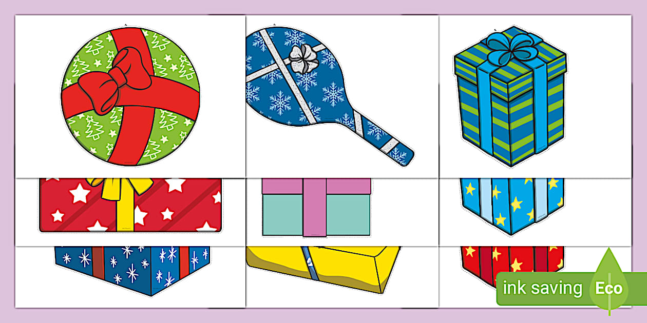 Present Cut-Outs (Teacher-Made) - Twinkl