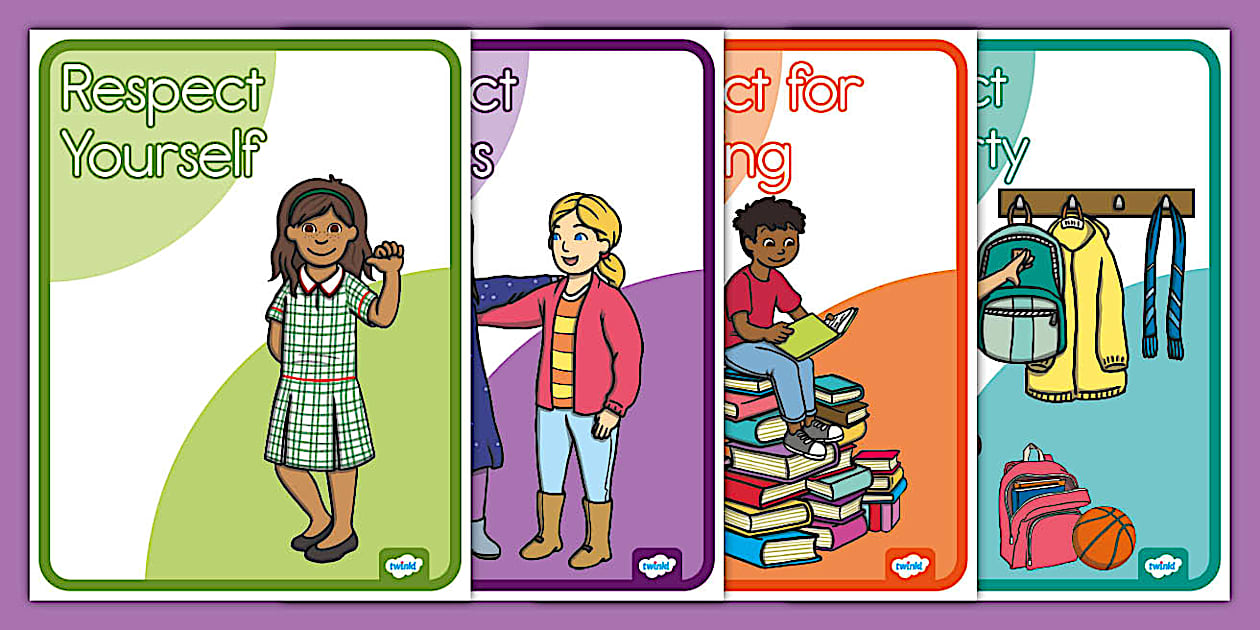 Respectful Classroom Behaviour Rules Posters (teacher made)