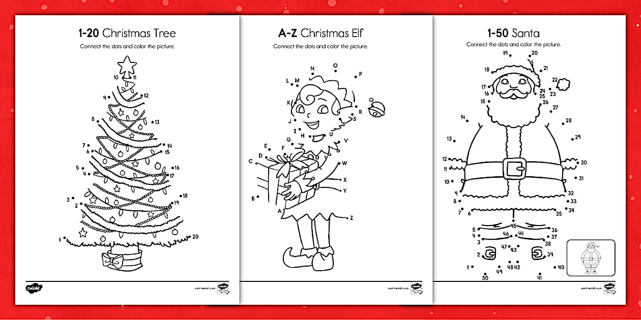 Fun Christmas Dot to Dot Activities | Twinkl USA
