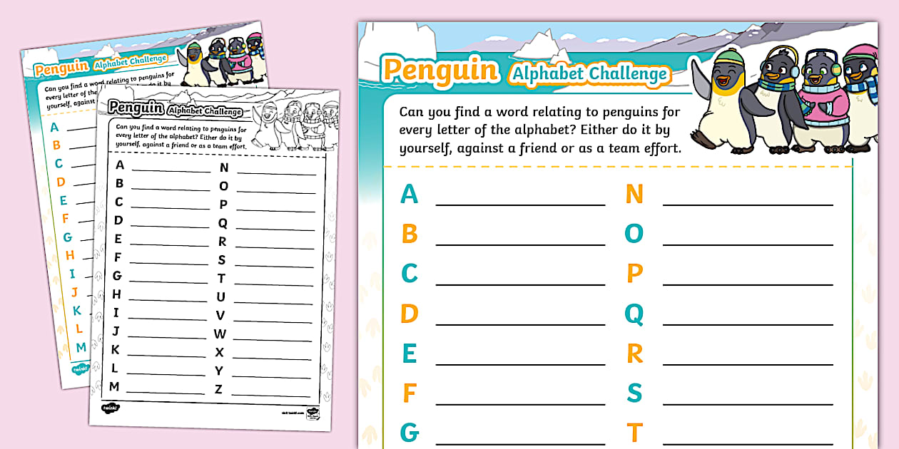 Penguin Alphabet Challenge (professor feito) - Twinkl