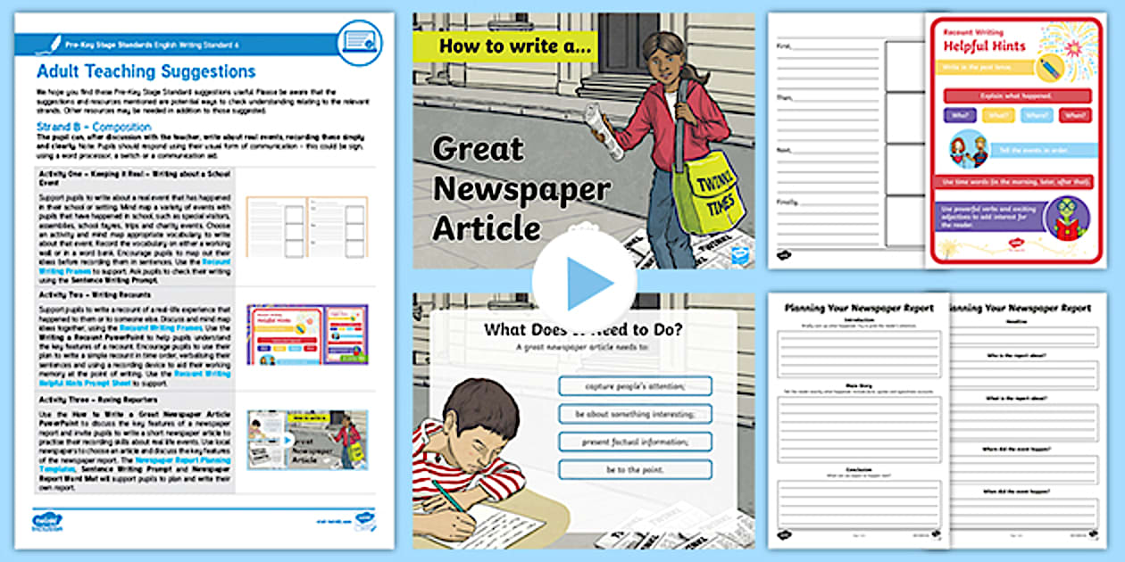 Pre-Key Stage Standards English Writing Standard 6 Strand B Resource Pack