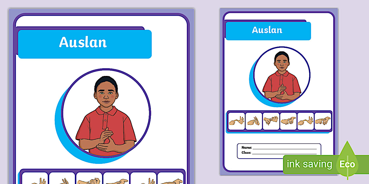 Auslan Back to School Book Cover (teacher made) - Twinkl