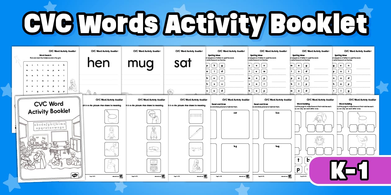 CVC Words Activity Booklet