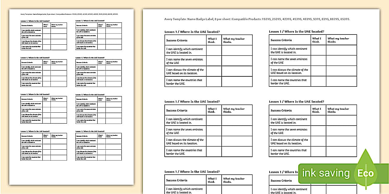 Success Criteria (teacher made) - Twinkl