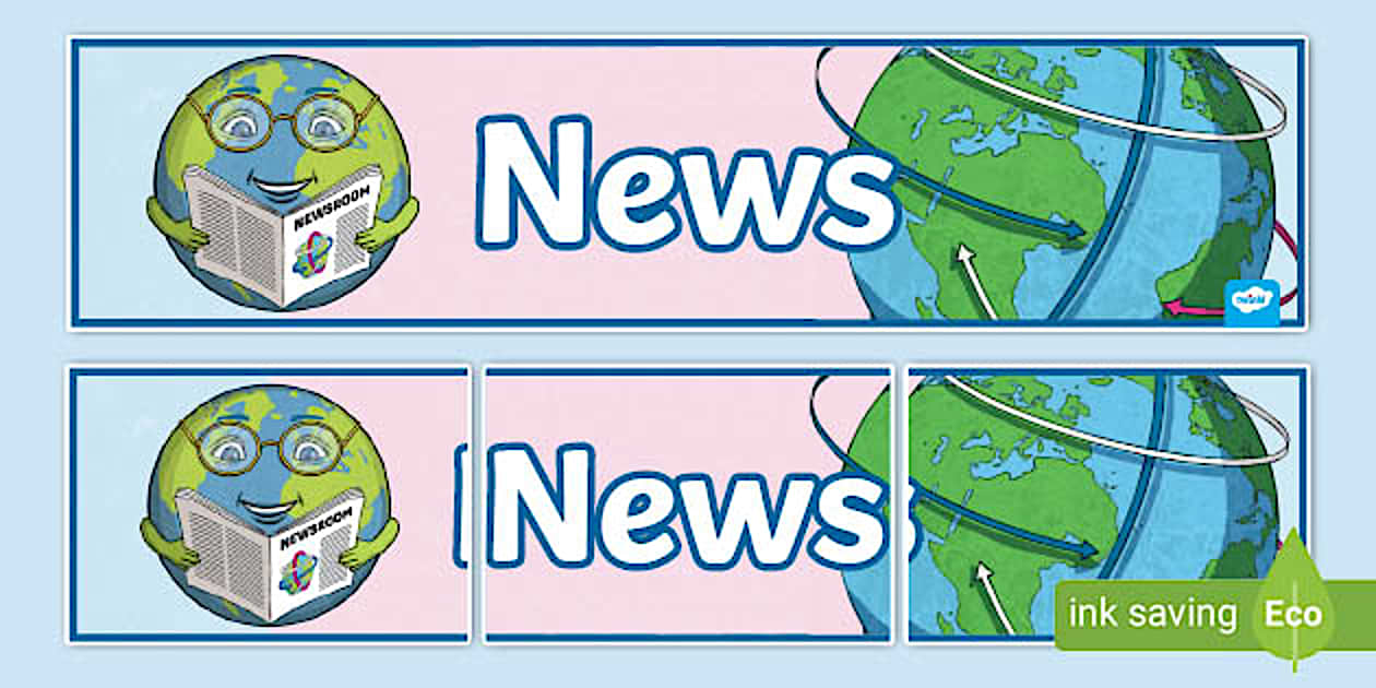 KS2 Twinkl NewsRoom Display Banner - Twinkl