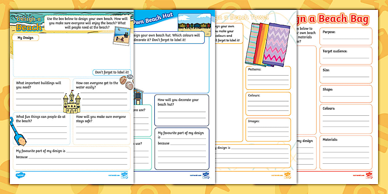 Beach-Themed Design Pack - Summer Design and Technology