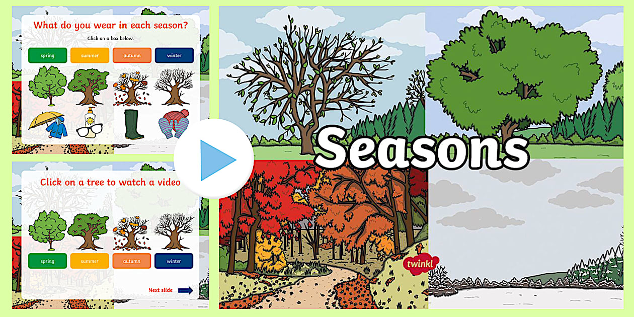 KS1 Seasons Video PowerPoint - Primary Resources - Twinkl