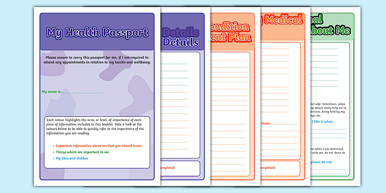My Health Passport (teacher made) - Twinkl