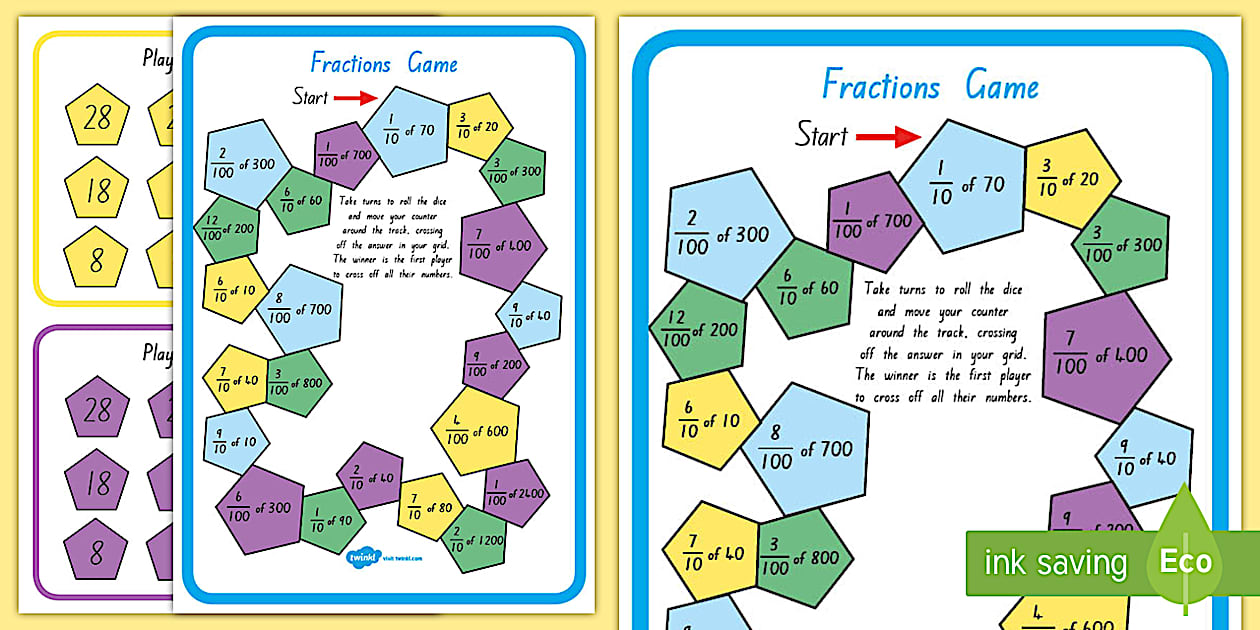 Fractions Game (teacher made) - Twinkl