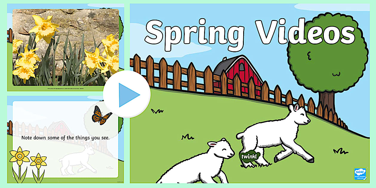 Springtime Video PowerPoint (teacher made) - Twinkl