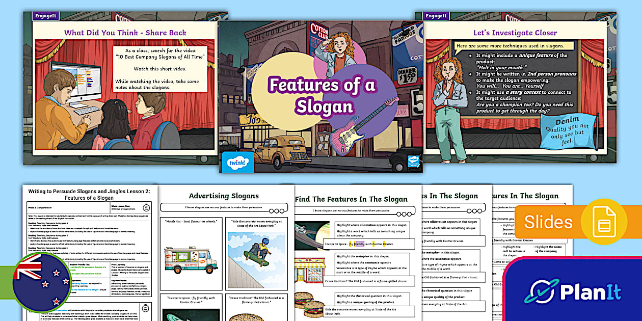 Writing to Persuade Slogans and Jingles:Features of a Slogan