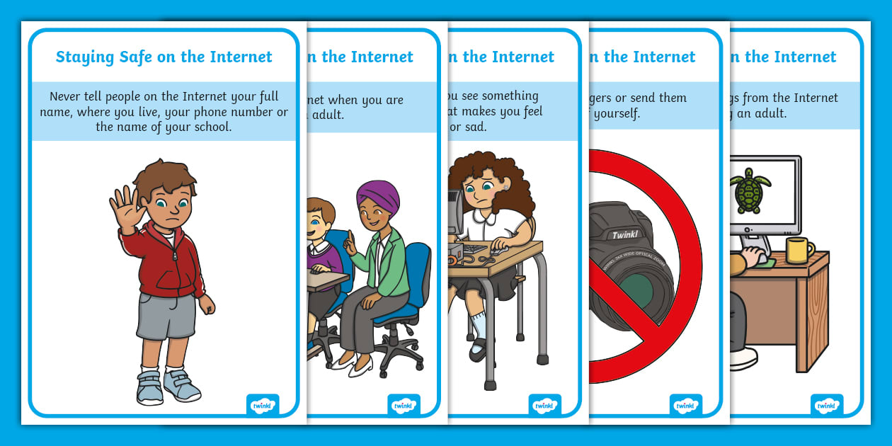 Internet Safety Picture Display Posters | Twinkl Resources