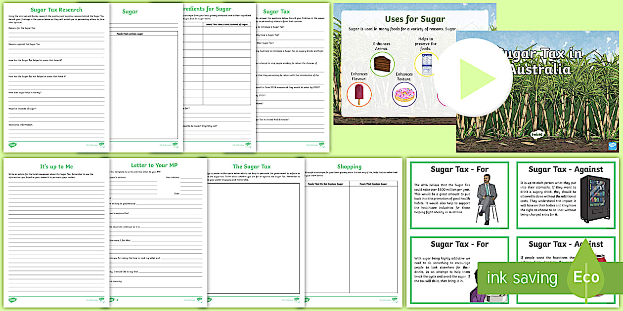 Sugar Tax Debate Pack (teacher made) - Twinkl
