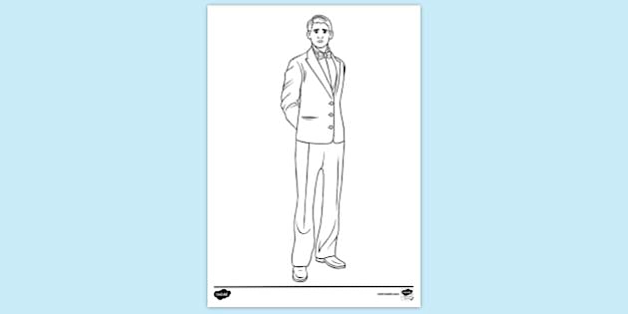 Eric Birling Colouring | Colouring Sheets (Teacher-Made)