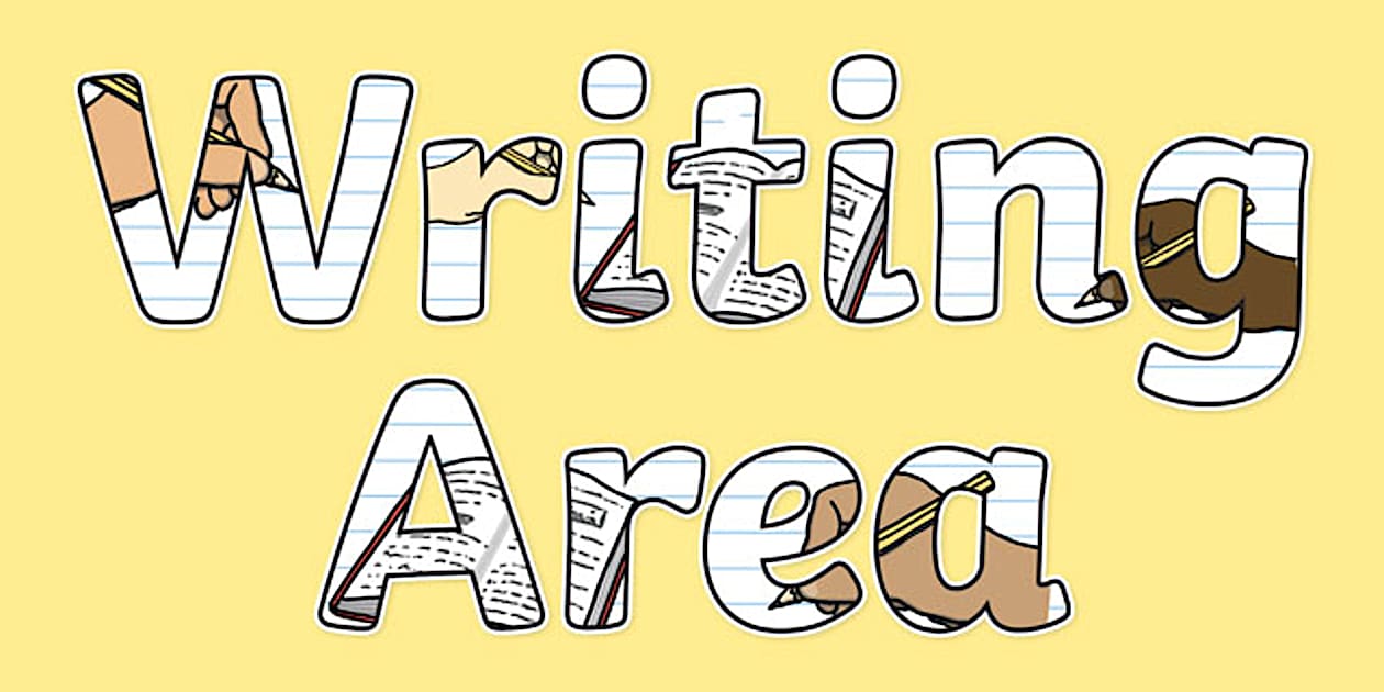 👉 Writing Area Display Lettering (teacher made) - Twinkl