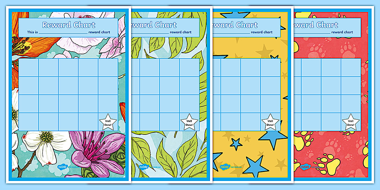 Editable Reward Chart (professor feito) - Twinkl
