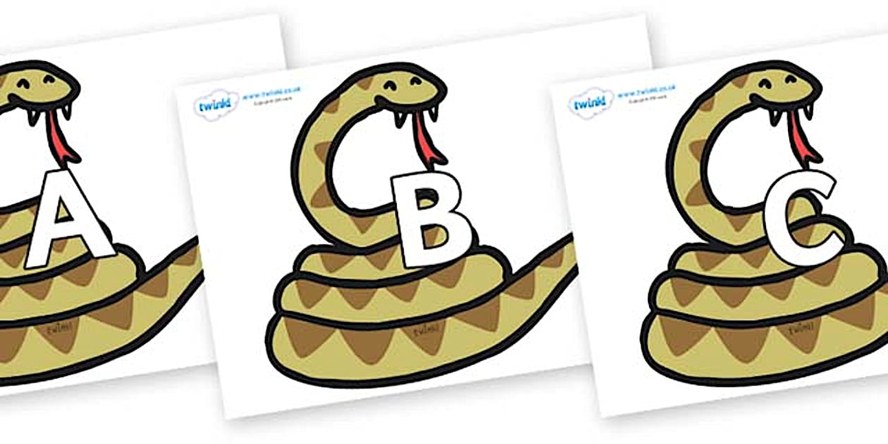 A-Z Alphabet on Snakes