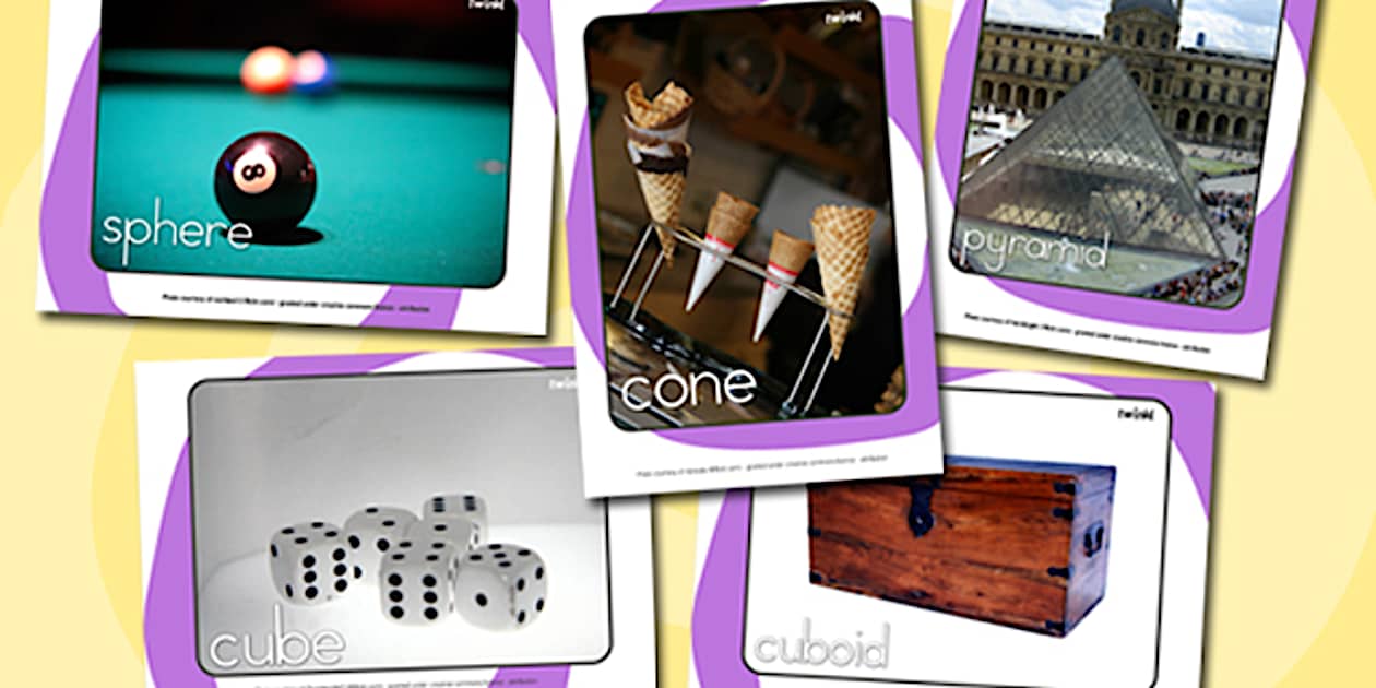 3D Shape Display Photos (teacher made) - Twinkl