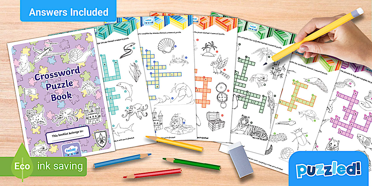 Crossword Puzzle Book - Twinkl Puzzled - kids (teacher made)