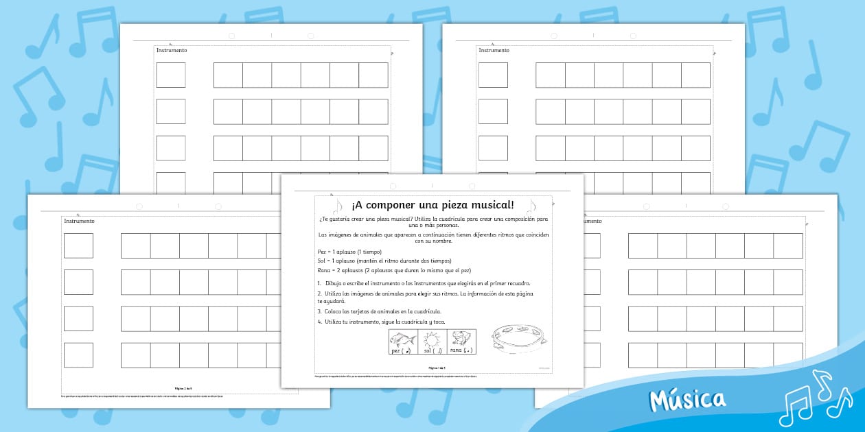Guía | Trabajo | Componer | Pieza Musical | Música