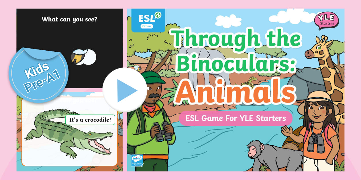 YLE Starters Animals PowerPoint Game (teacher made) - Twinkl