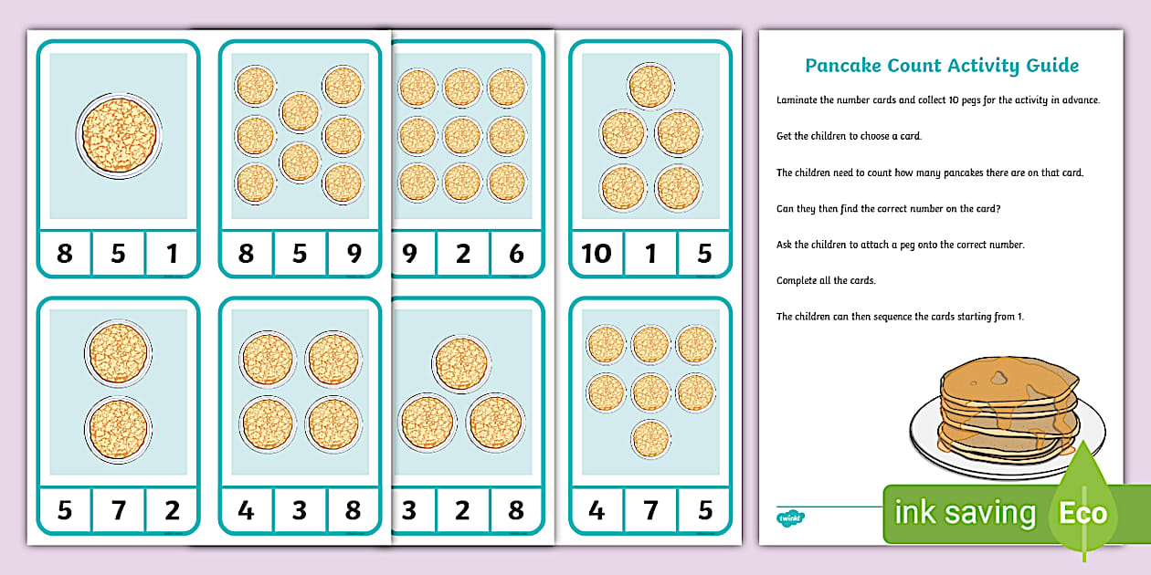 Pancake Count Busy Bag Resource Pack for Parents - Twinkl