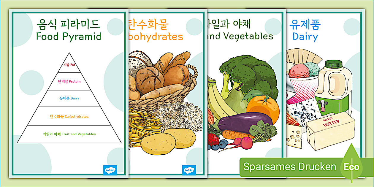 음식 피라미드 포스터 Food Pyramid Posters - Twinkl