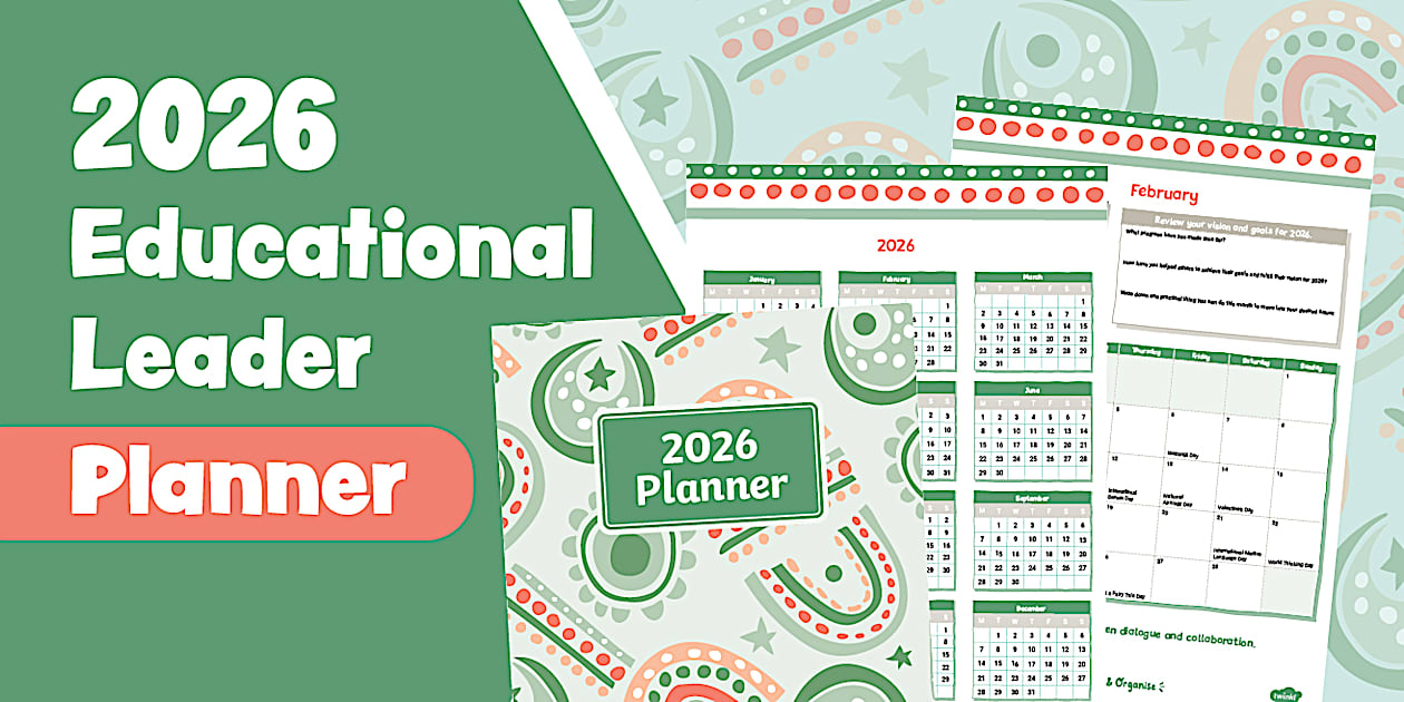 2026 Educational Leader Planner