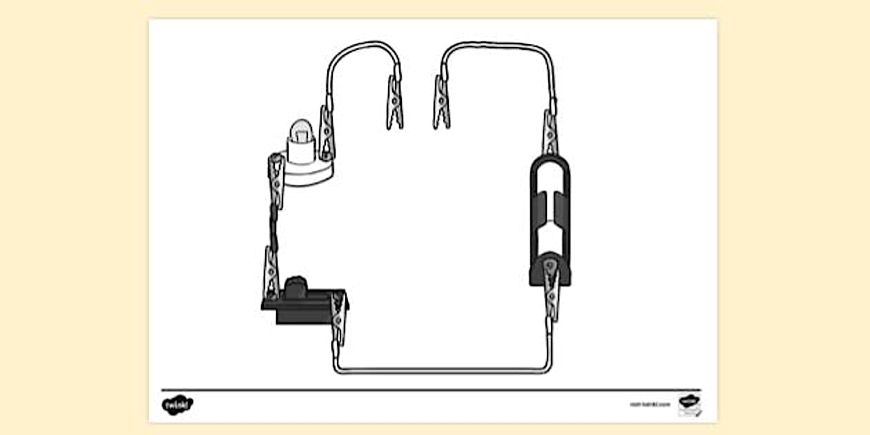 Circuits and Switches 5 Colouring Sheet (teacher made)