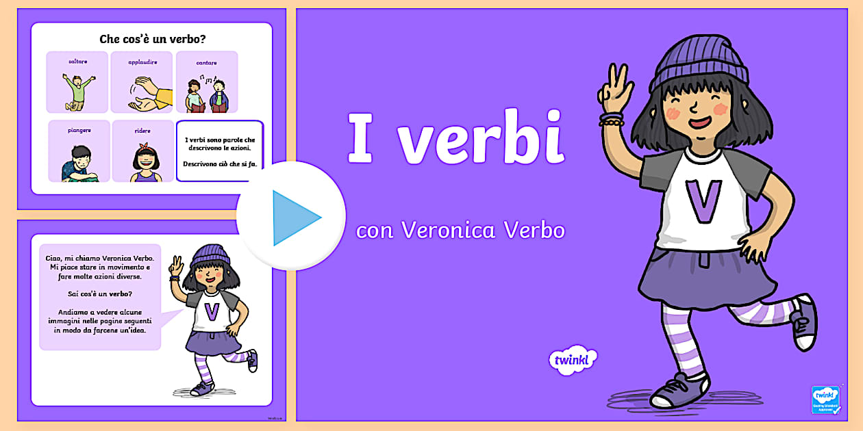 Presentazione PowerPoint: I Verbi | Scuola Primaria - Twinkl
