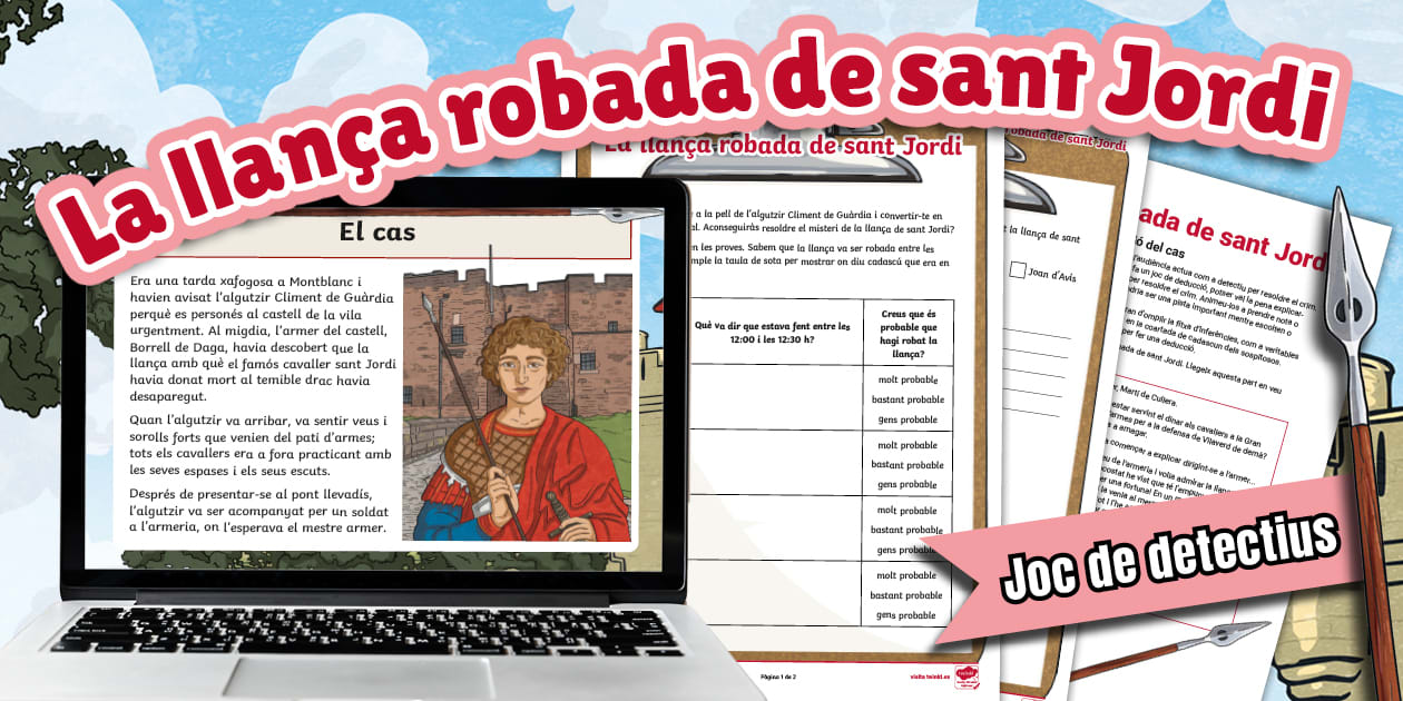Joc de detectius: La llança robada de sant Jordi - Català